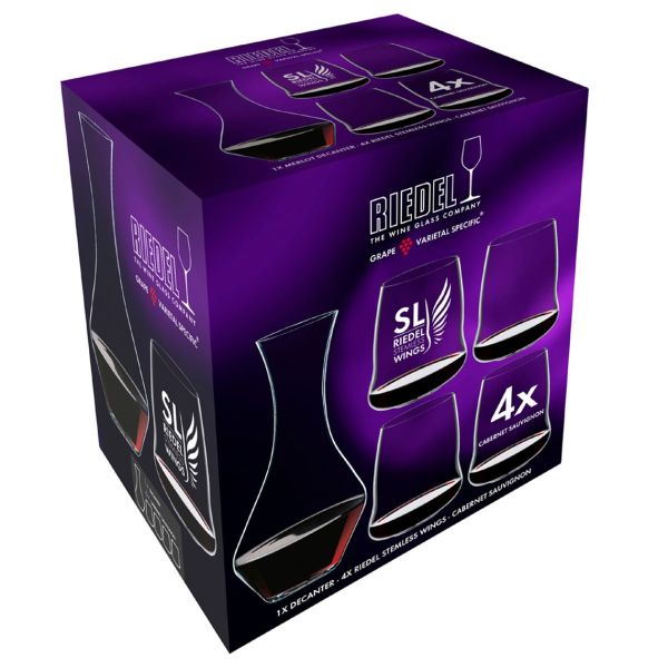 Tupi S A Vaso Riedel Sl Wings Cabernet 4 Unidades 1 Decanter