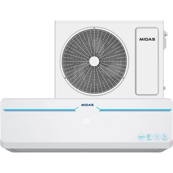 TUPI S.A. - AIRE MIDAS 24.000 BTU F/C R410 MD-AIR24 AA GAS ECOLOGICO